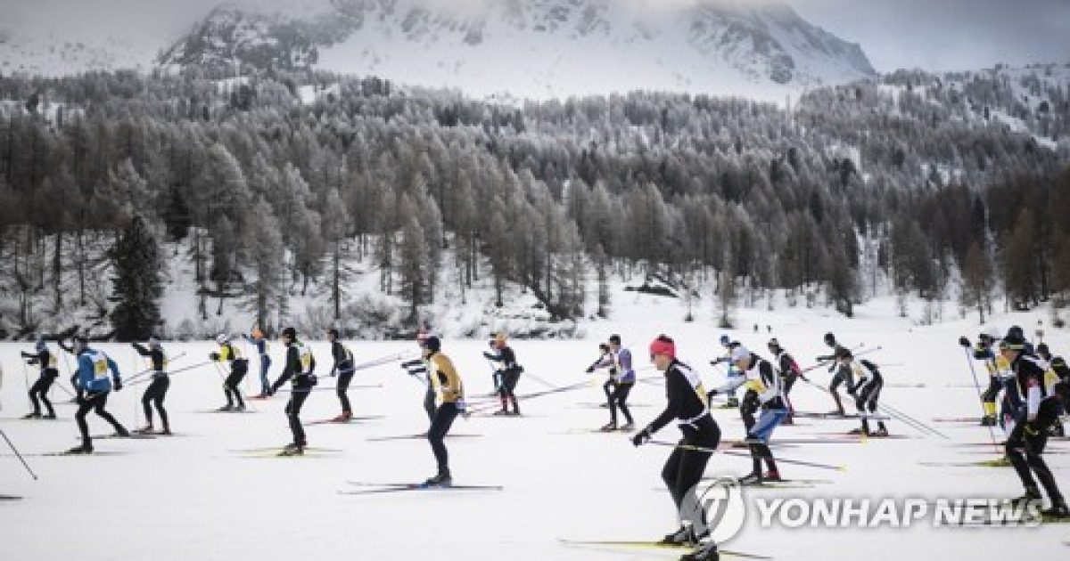 SWITZERLAND CROSS COUNTRY SKIING ENGADIN MARATHON