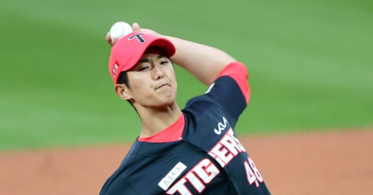 '최고 151km' KIA 이의리, 롯데전 1이닝 무실점..구위 '합격점'[부산 리포트]