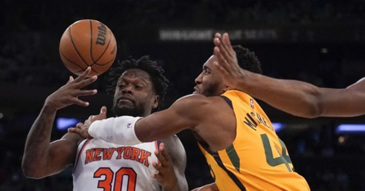 Jazz Knicks Basketball