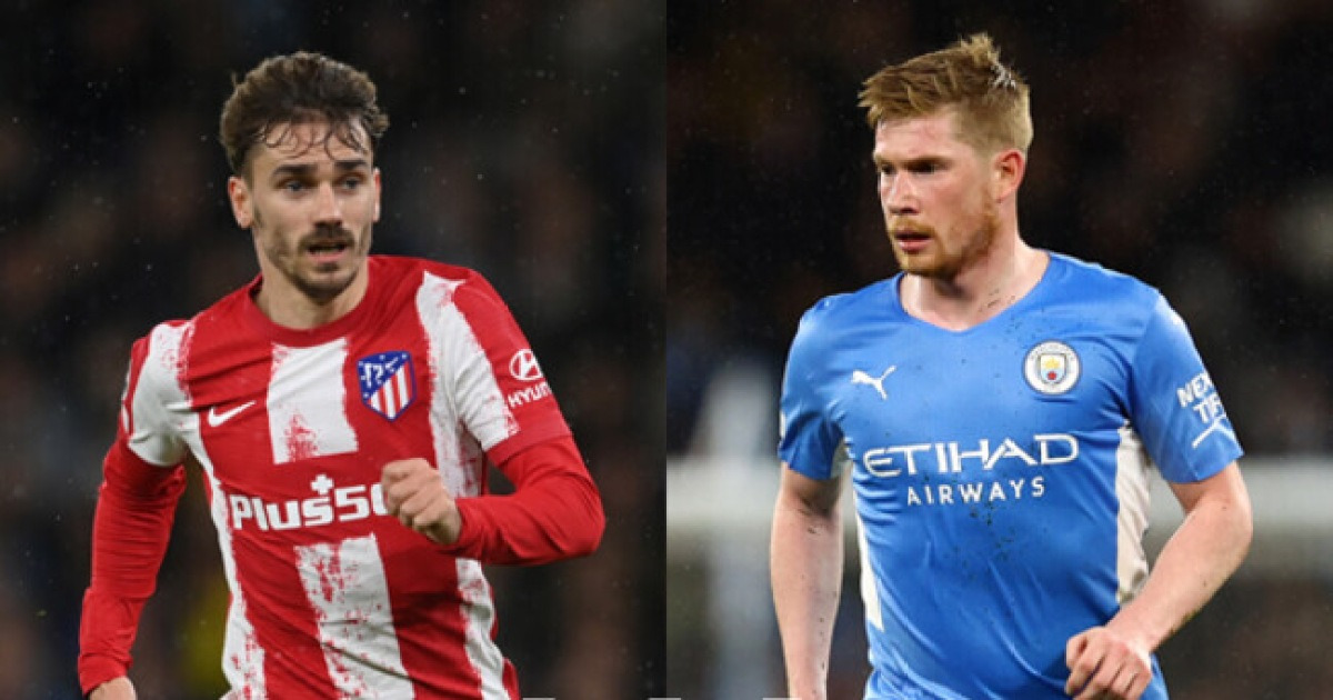 [442.line-up] ATMvs맨시티, 8강 2차전 라인업 공개..그리즈만-더 브라위너