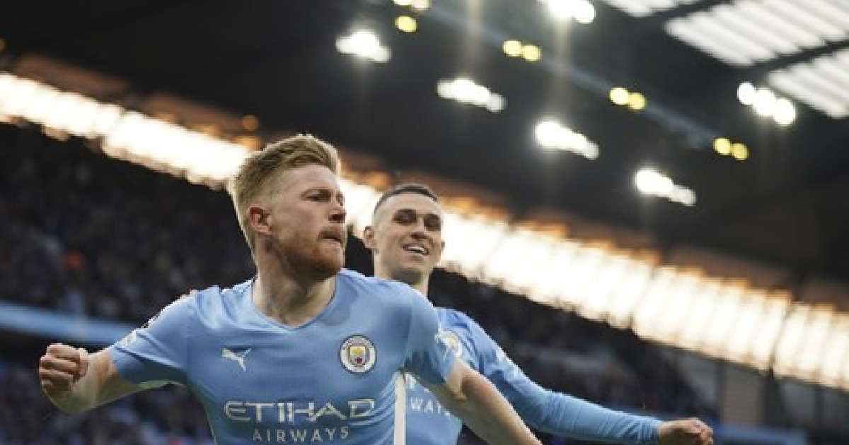 'KDB 1G 1AS-벤제마 만회골' 맨시티, 레알에 2-1 리드 (전반종료)