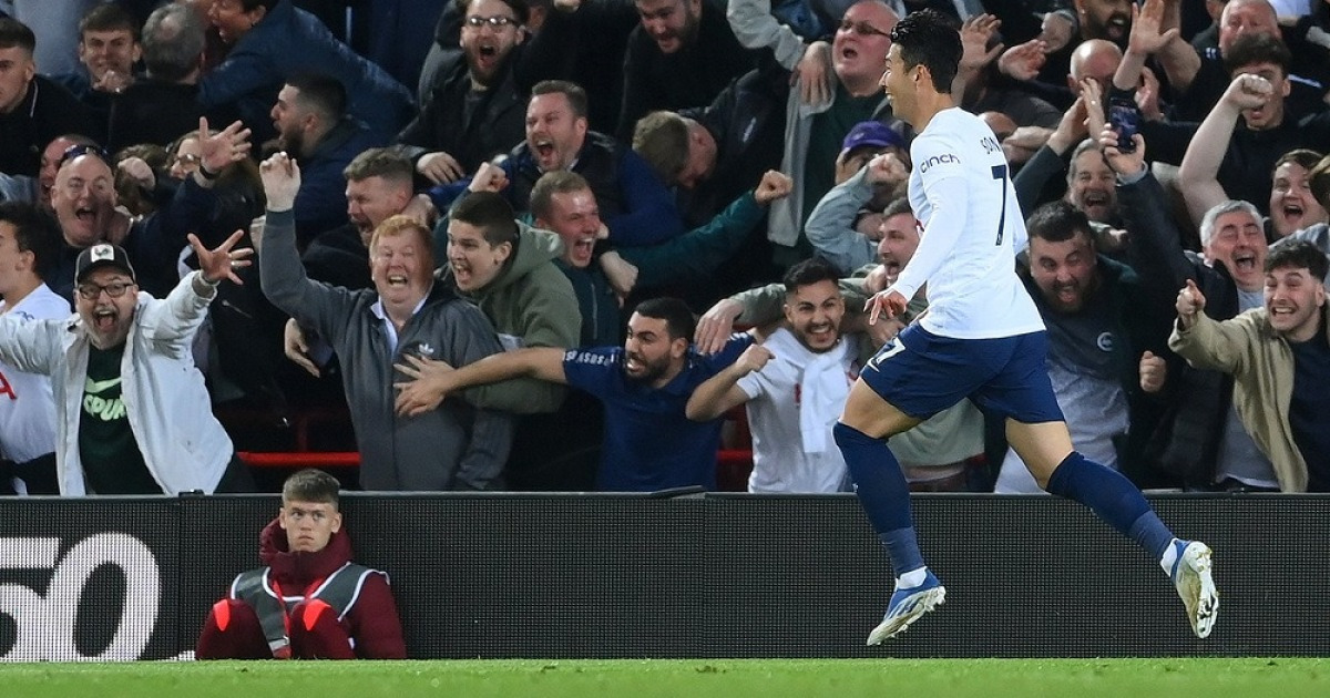 [EPL 36R] 'SON 20호골!' 토트넘, 리버풀과 1-1..4위 아스널과 2점 차