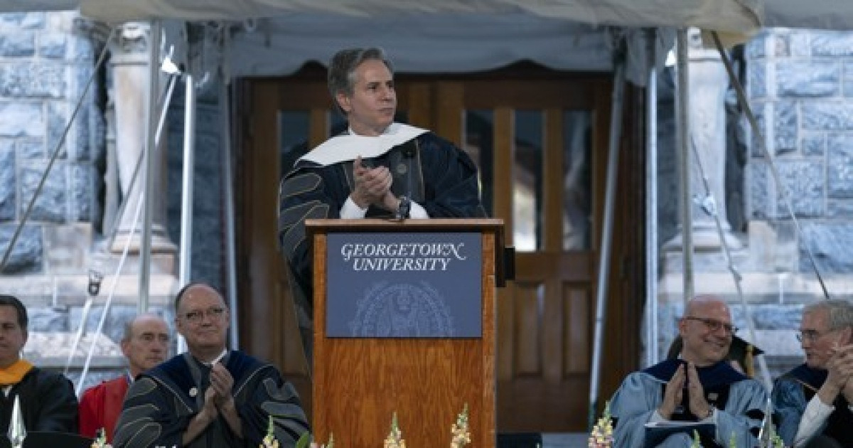Georgetown University Commencement Blinken