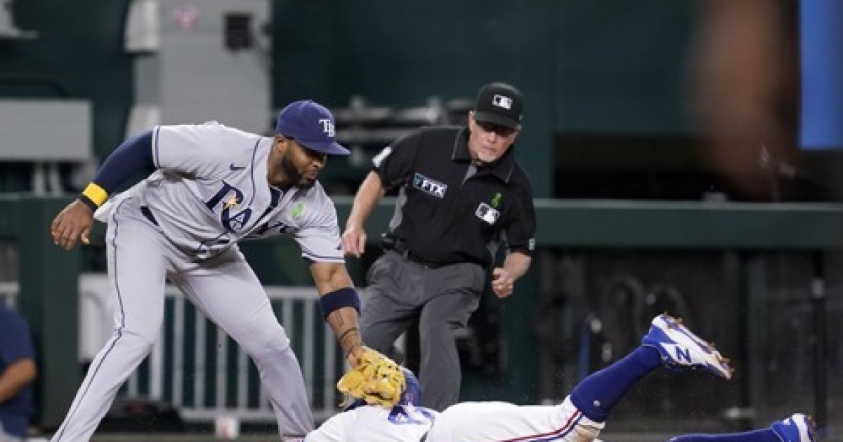 Rays Rangers Baseball