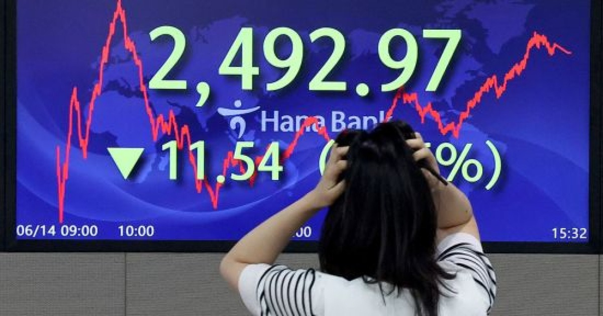 장 초반부터 외국인은 팔자·개인은 사자..증시는 FOMC 경계감 가득 '하락세'