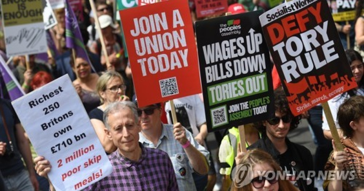 BRITAIN PROTEST INFLATION