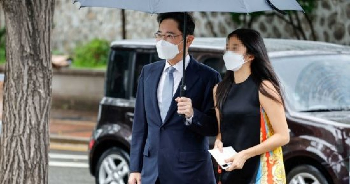 [포토]이재용 부회장, 딸과 함께 정의선 부회장 딸 결혼식 참석