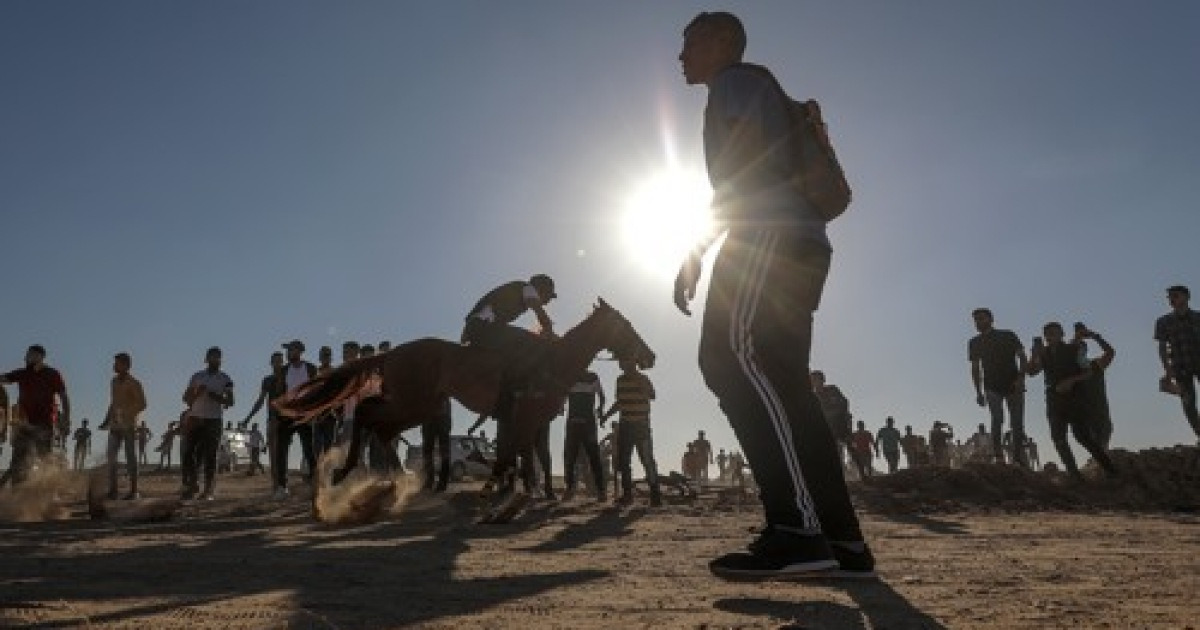 MIDEAST ISRAEL PALESTINIANS HORSE RACE
