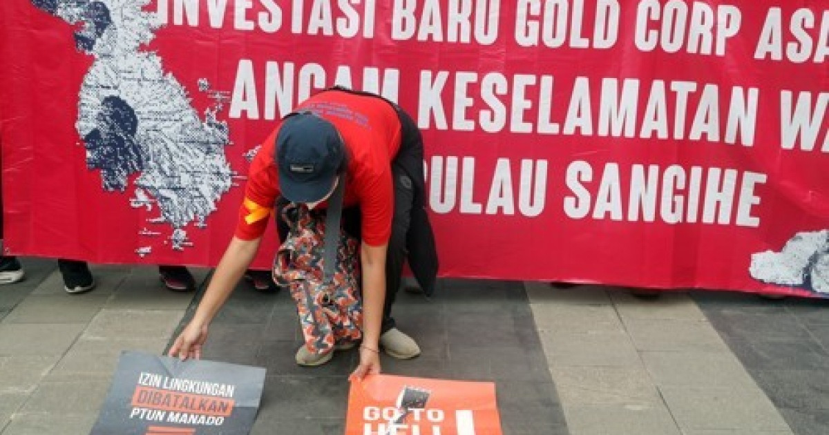 INDONESIA CANADA MINING PROTEST