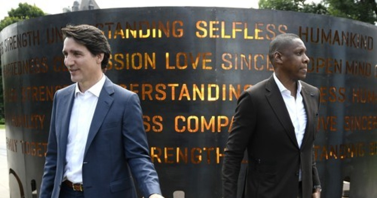 Canada Trudeau Art Installation