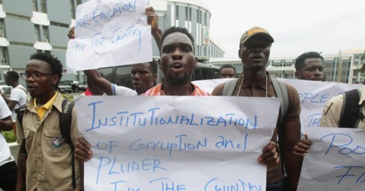 LIBERIA CORRUPTION PROTEST