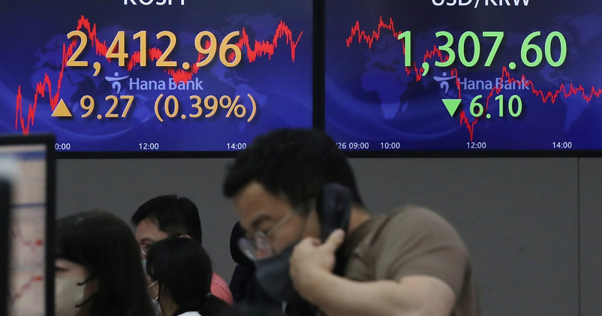 [개장시황] 코스피, FOMC 앞두고 2410대 등락..LG엔솔 1%대 ↓