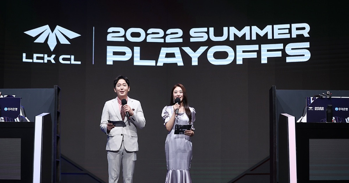 [포토] 2022 LCK CL PO 막 연 이동진·진세민