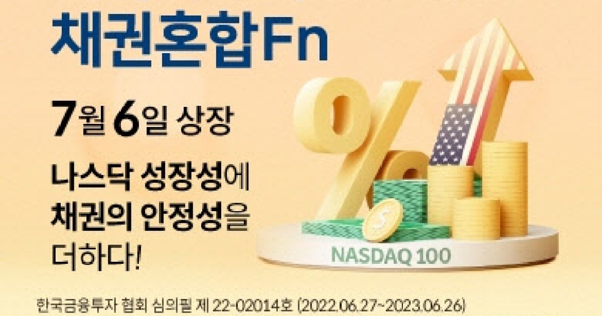 미래에셋, 'TIGER 미국나스닥100TR채권혼합 Fn ETF' 거래이벤트