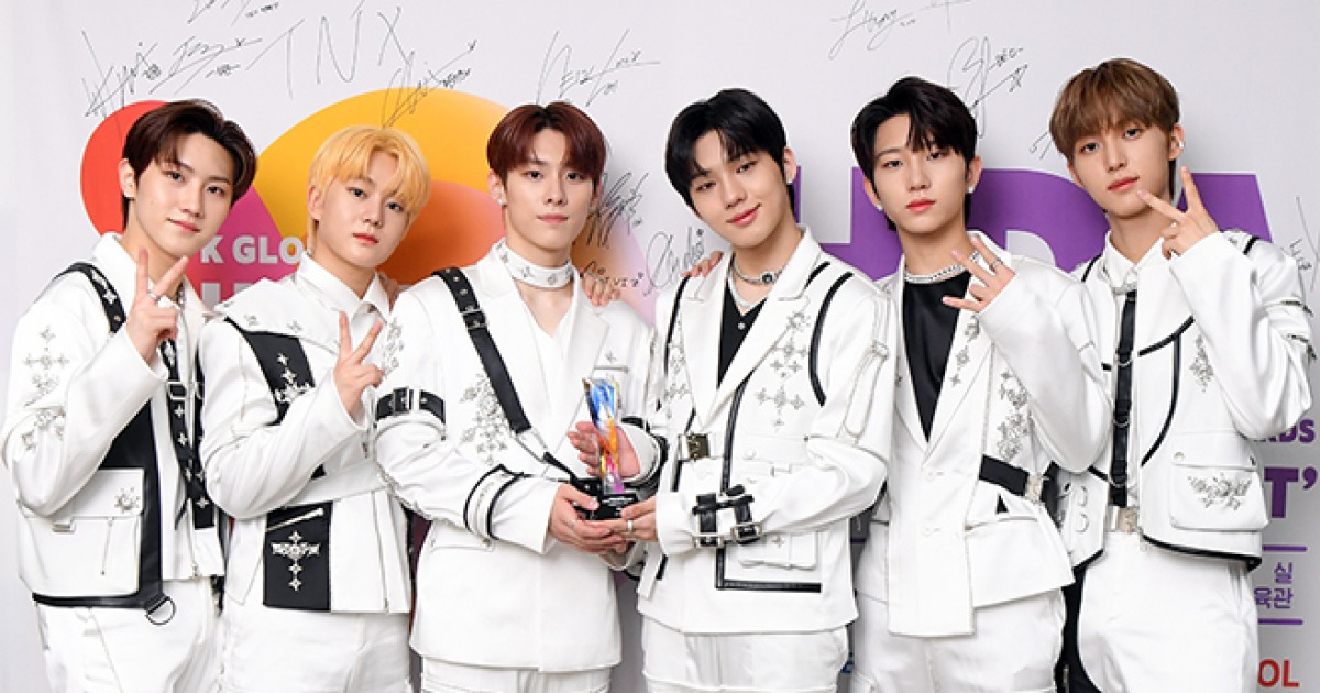 [TD포토] TNX 'K글로벌 하트 드림 어워즈 고마워요~'