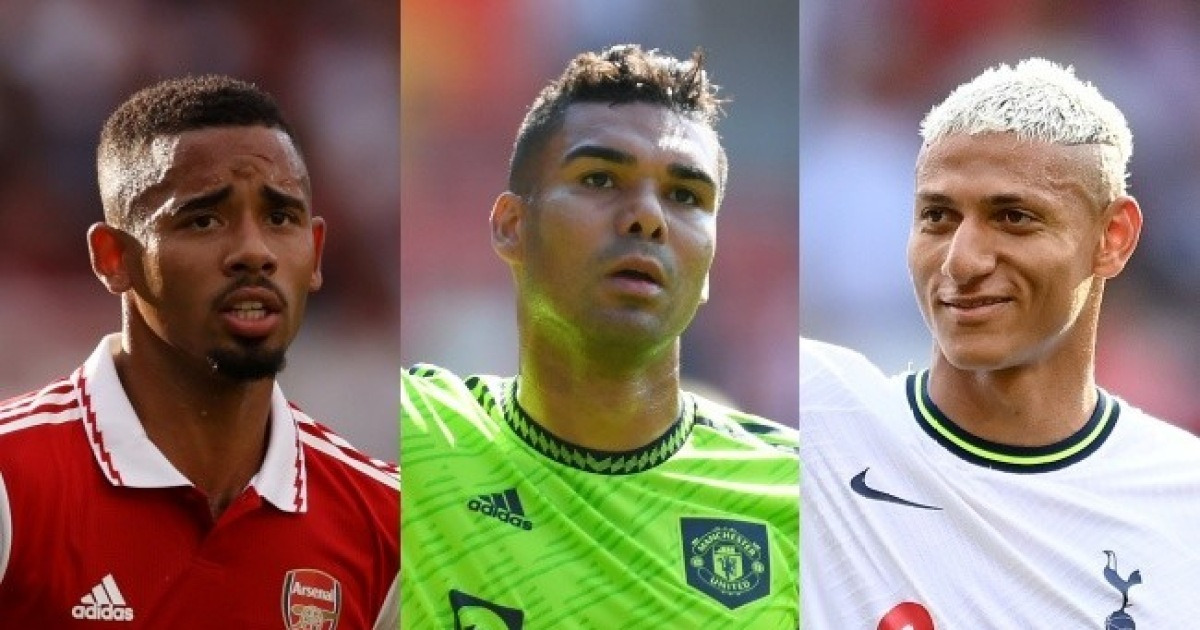 제수스, 안토니, 카세미루, 히샬리송..EPL 강타한 '5000억' 브라질리안