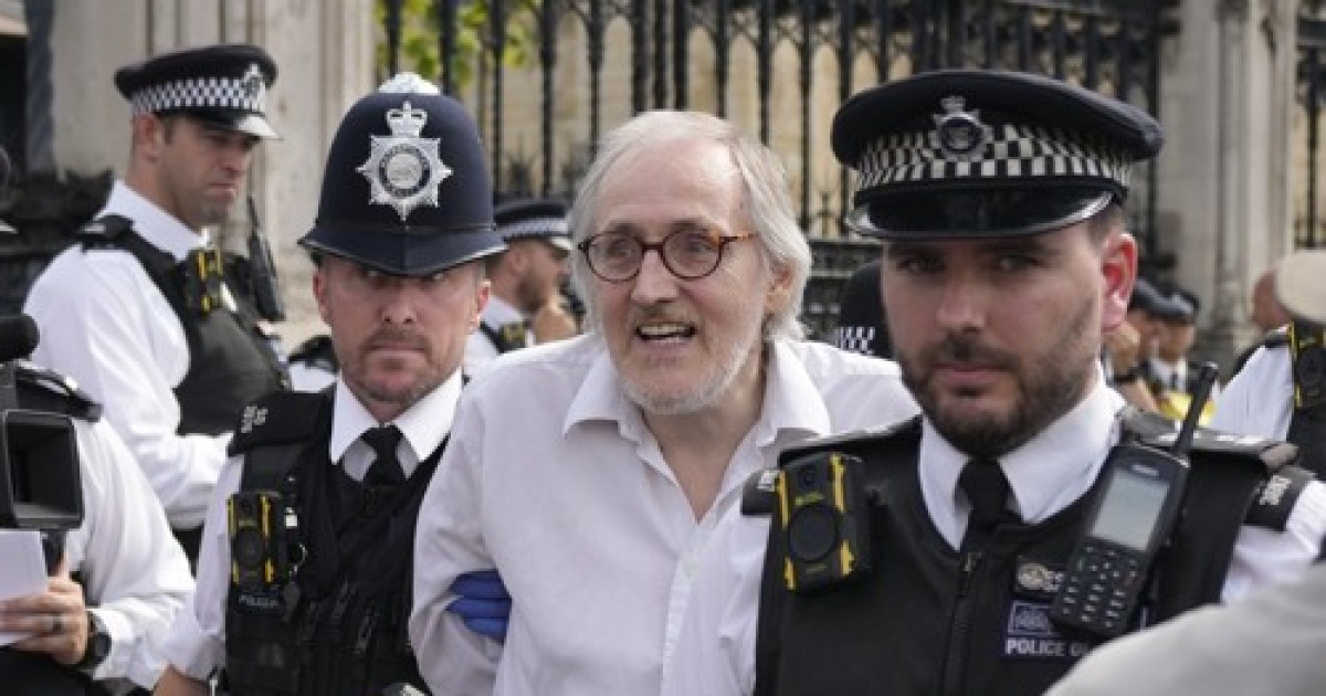 Britain Parliament Protest