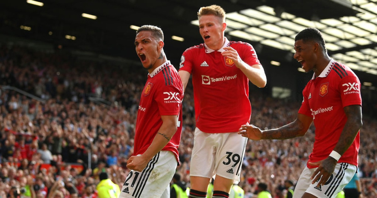 [EPL 6R] '안토니 데뷔골' 맨유의 3-1 완승..아스널은 첫 패로 연승 마감