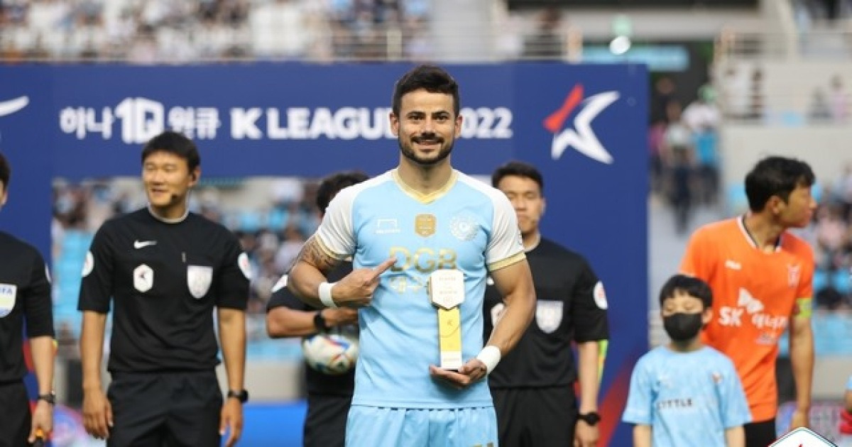 [b11 현장] 대구 세징야, EA K리그 이달의 선수상 개인 최다 '4회'