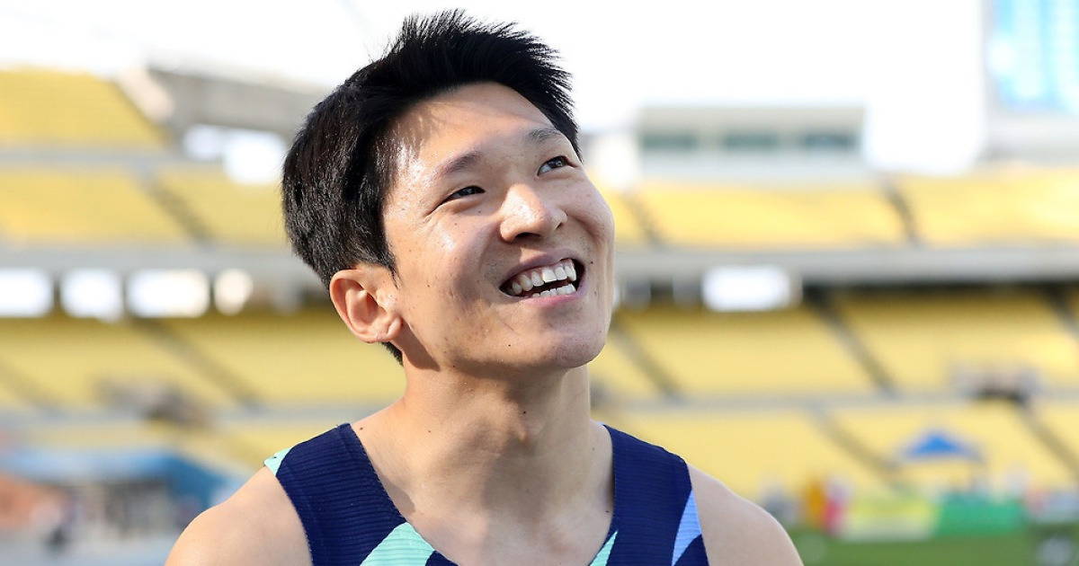 '단거리 간판' 김국영, 실업대항 200m 20초75로 우승..대회 2관왕