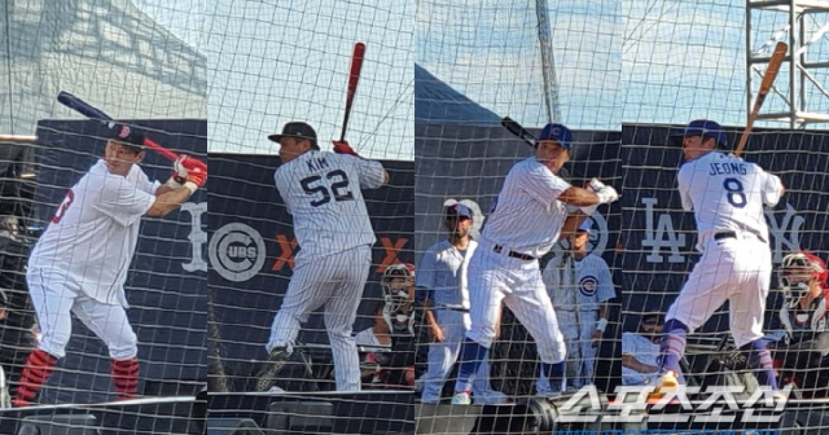 KBO 레전드 타자들의 등장..팬들은 환호로 응답 [MLB홈런더비]
