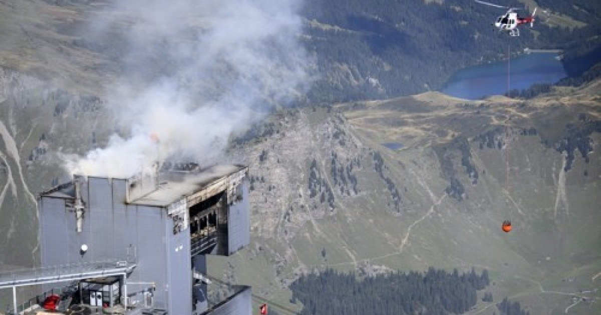 SWITZERLAND GLACIER 3000 FIRE