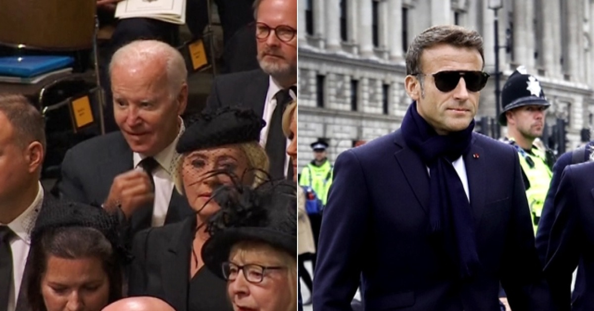 지각한 바이든, 선글라스 낀 마크롱..도마 오른 모습들