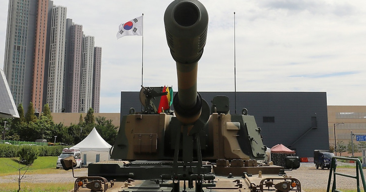웅장한 위용 뽐내는 K9A1 자주포