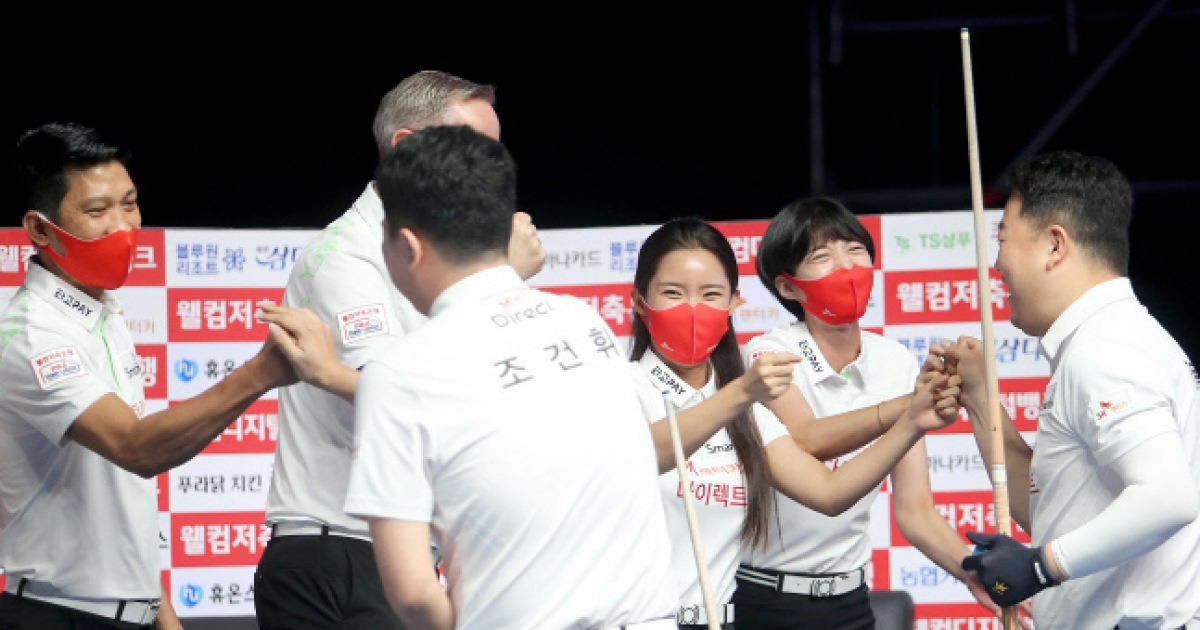 SK렌터카, 무패 달리던 크라운해태 4-0 완파..PBA팀리그 2R 첫승 신고