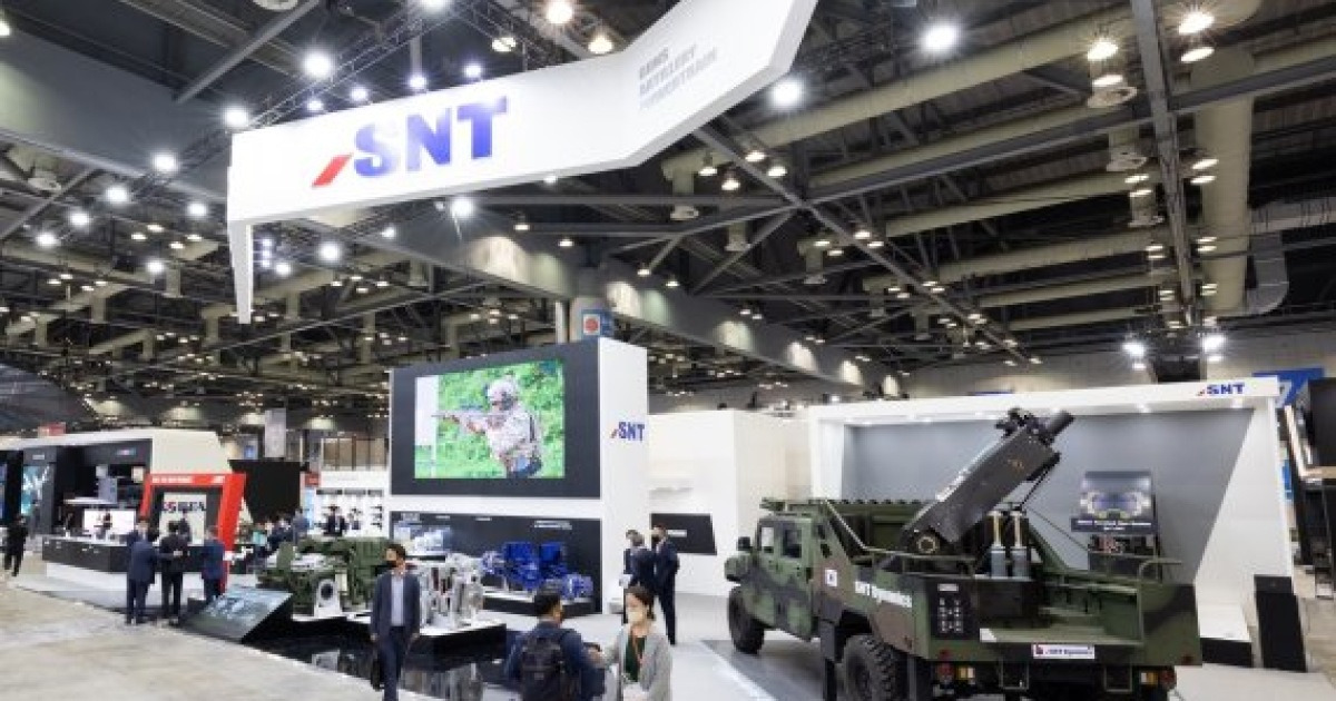 SNT모티브·중공업, 방위산업전서 신형화기 공개