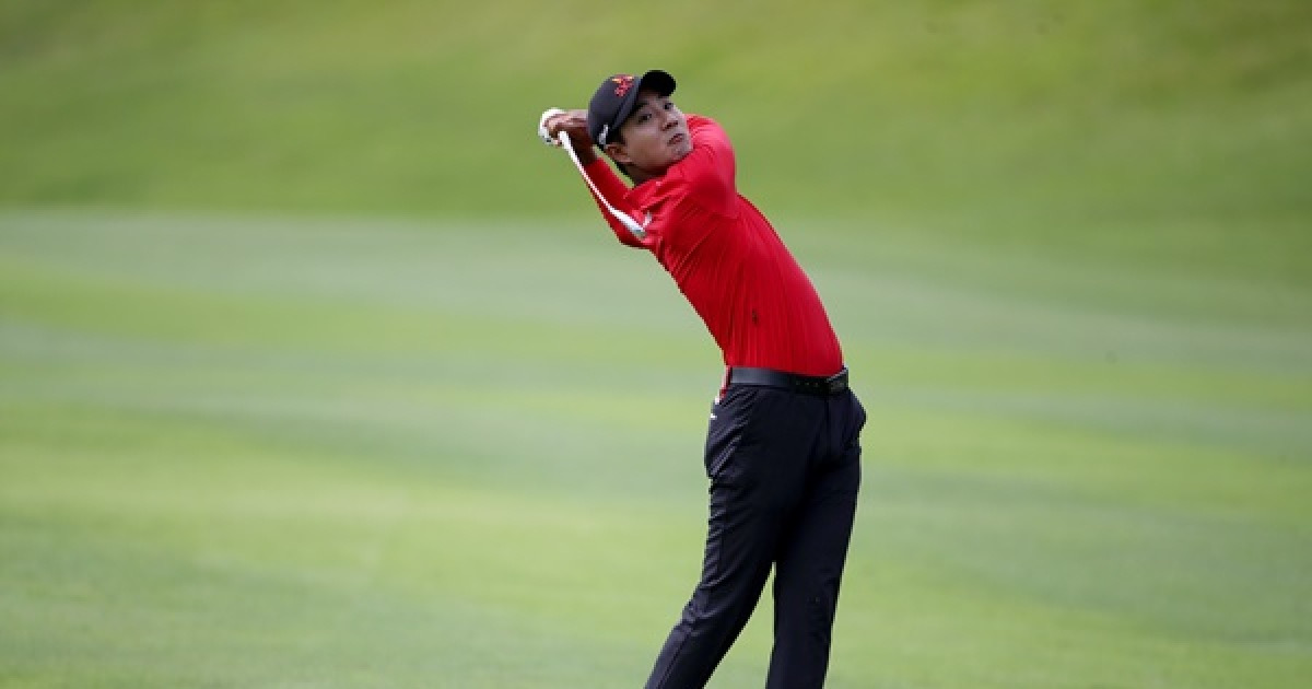 '코스레코드' 김한별, DGB 오픈 1R 단독 선두