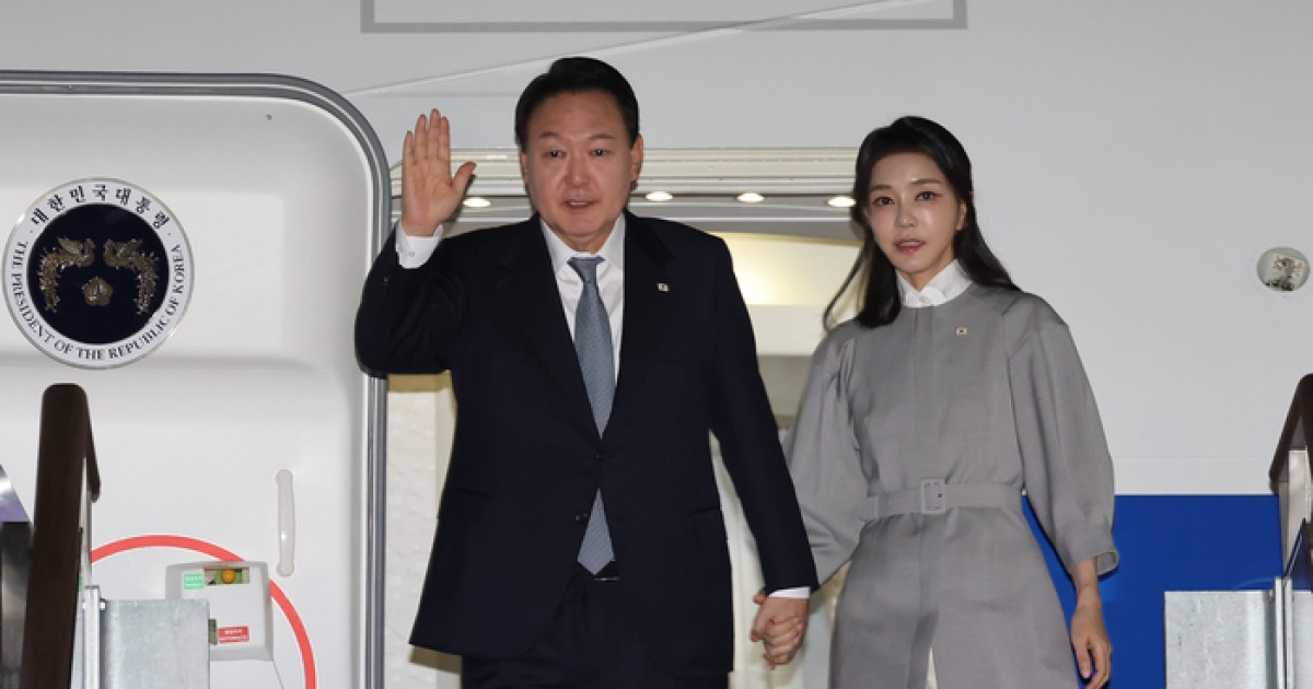 윤석열 대통령 내외 5박7일 3개국 순방 마치고 귀국
