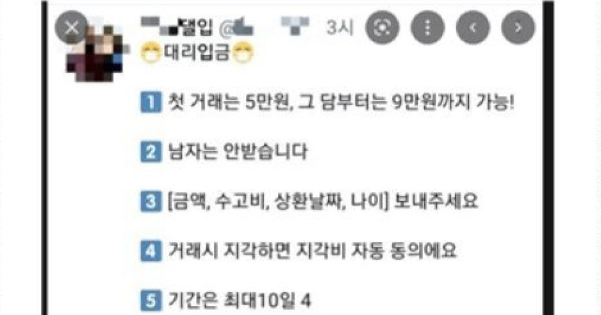 금감원 대리입금 광고 각별히 주의하세요