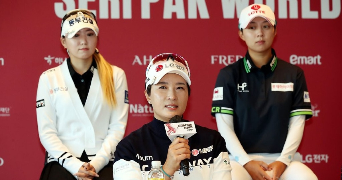 답변하는 LPGA 레전드 박세리