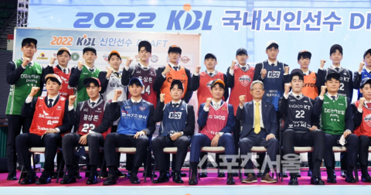 [포토] 2022 KBL 드래프트 지명 선수들