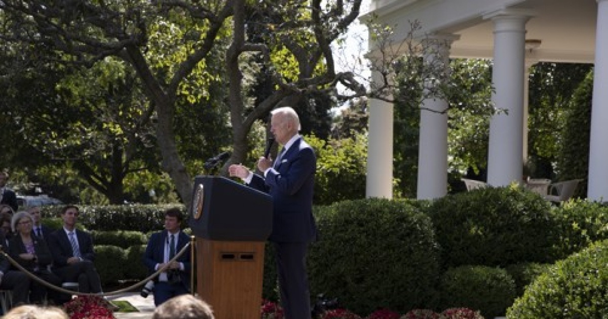 USA WHITE HOUSE BIDEN ROSE GARDEN