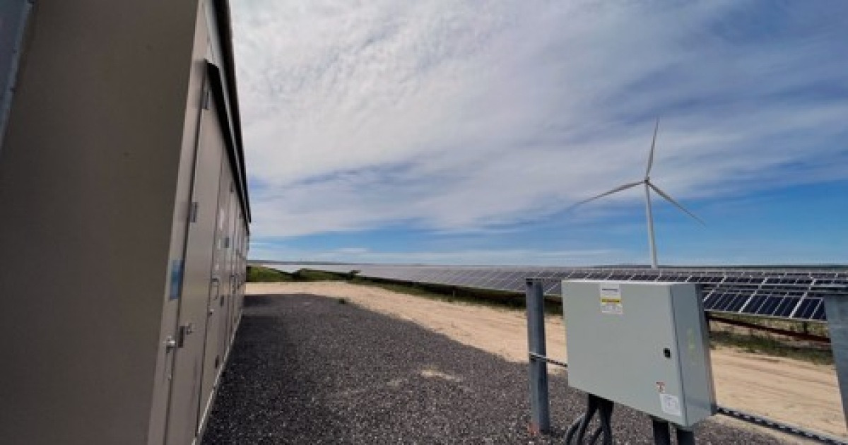 First Wind-Solar-Battery Plant