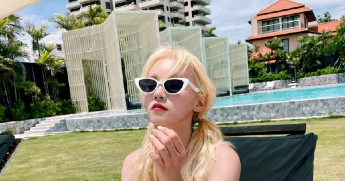 '163cm·47kg' 우기, 자신감 넘치는 수영복 자태..몸매 비현실적이야