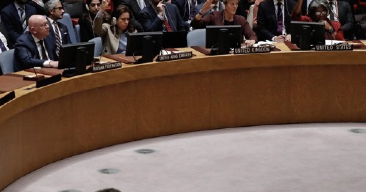 USA UNITED NATIONS SECURITY COUNCIL MEETING UKRAINE RUSSIA