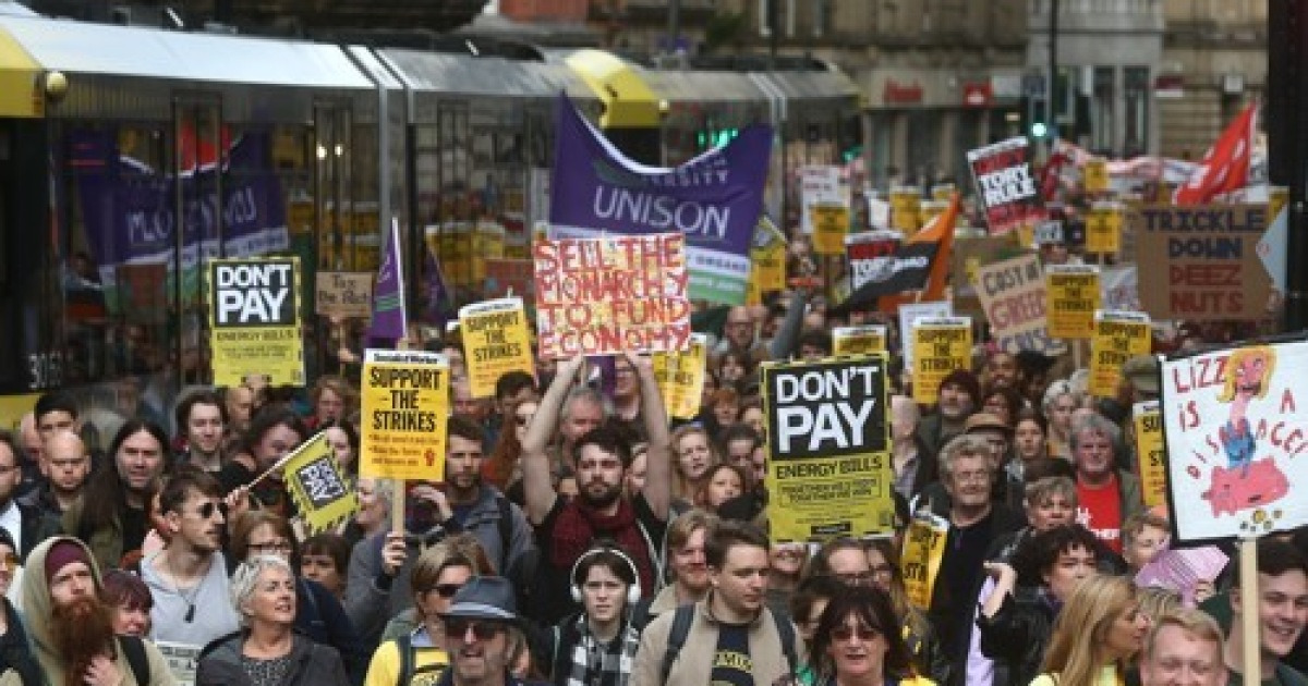 BRITAIN INFLATION PROTEST