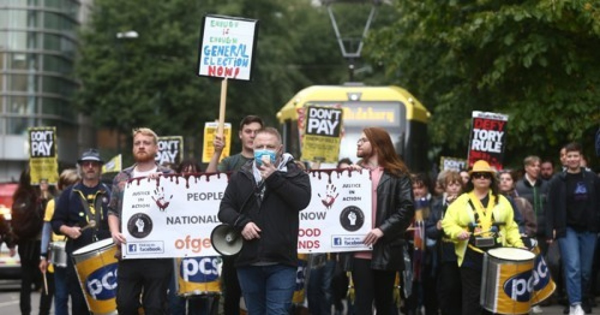 BRITAIN INFLATION PROTEST