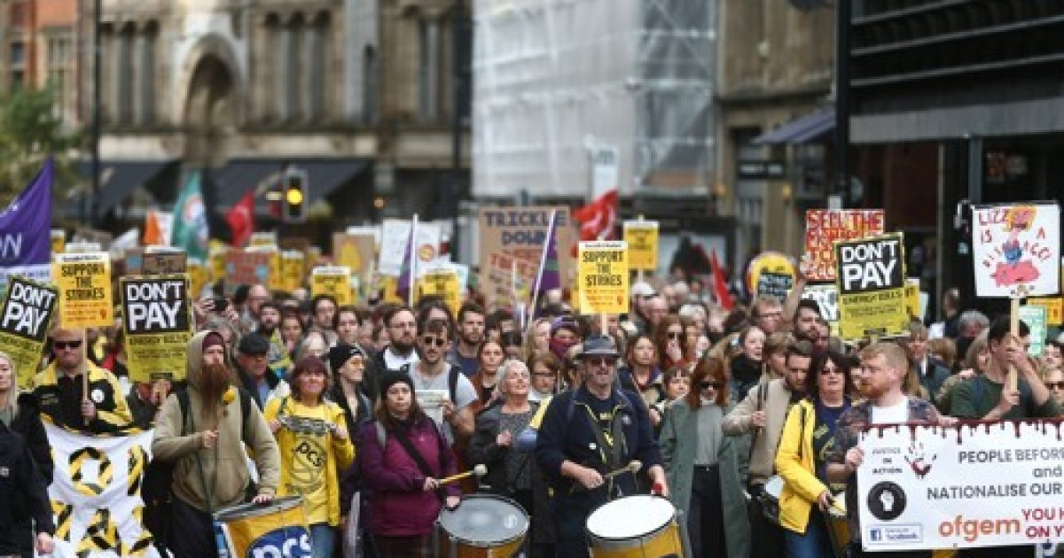 BRITAIN INFLATION PROTEST