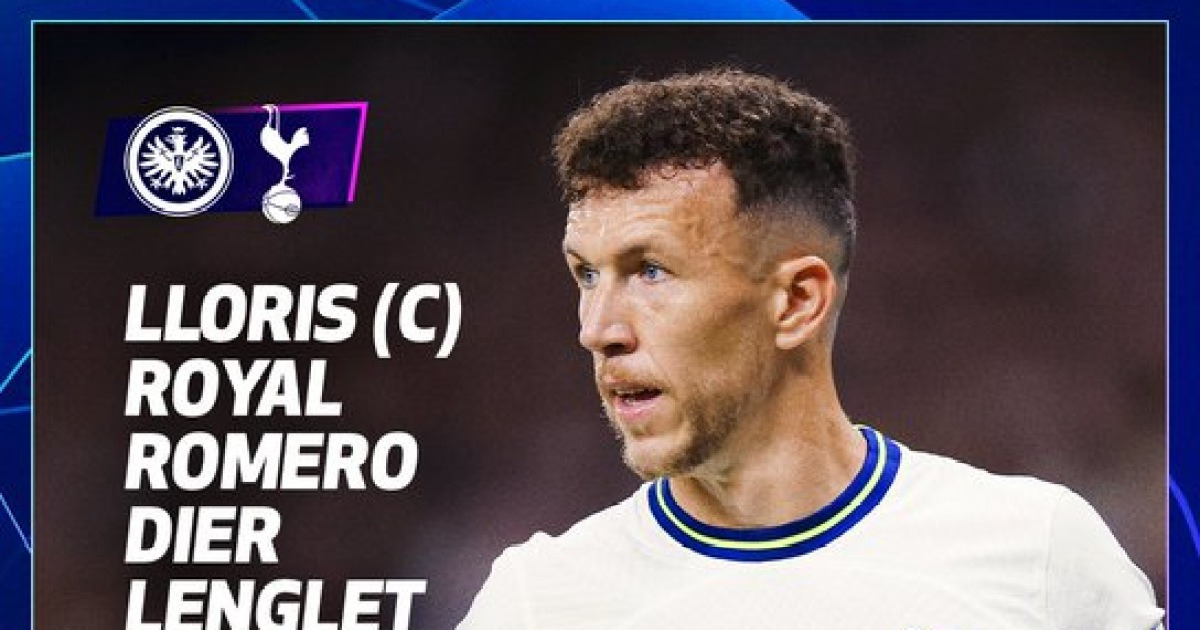 'SON발 출격' 토트넘, 프랑크푸르트 원정 선발 명단 발표 [UCL D조 라인업]