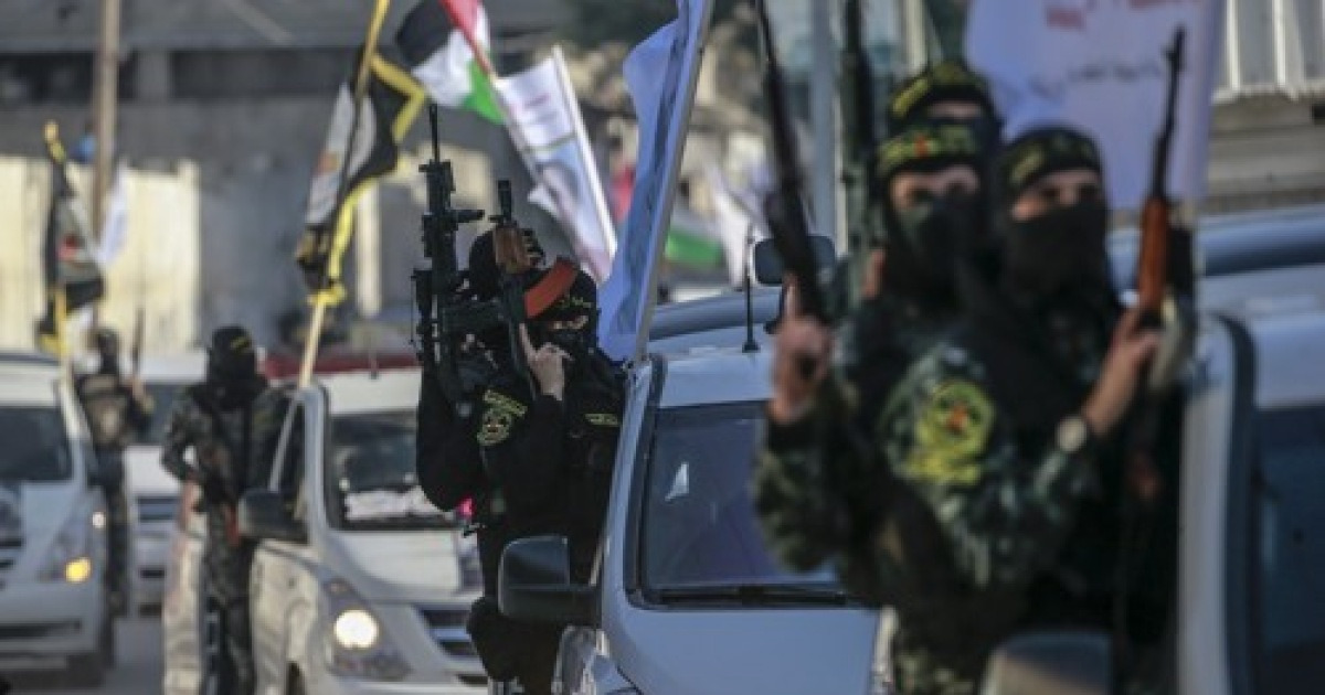 MIDEAST ISRAEL PALESTINIAN FIGHTERS (PIJ) MARCH IN GAZA
