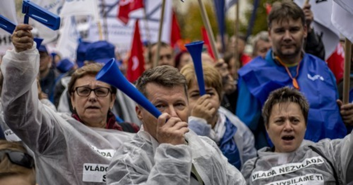 CZECH REPUBLIC PROTEST UNIONS