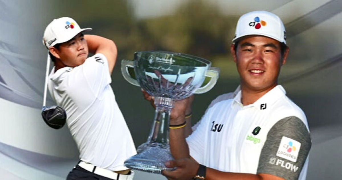 20살 김주형, 최연소 PGA 2승..우즈 넘었다