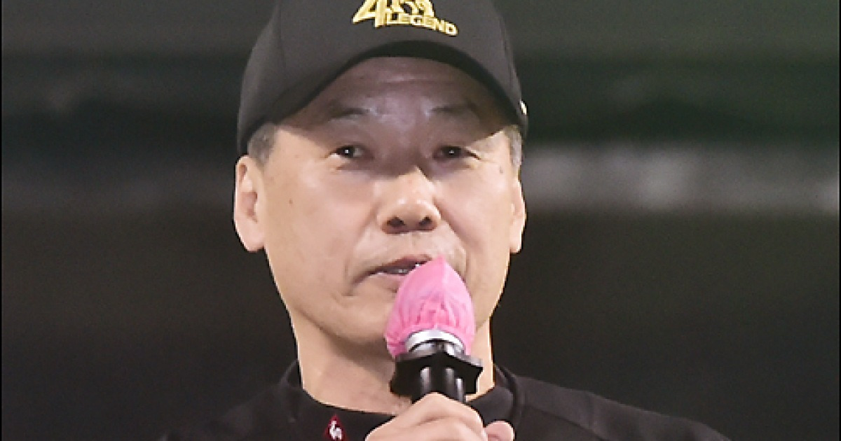 'KBO 레전드40' 김용수, 'LG 트윈스 꼭 우승하길' [MD포토]