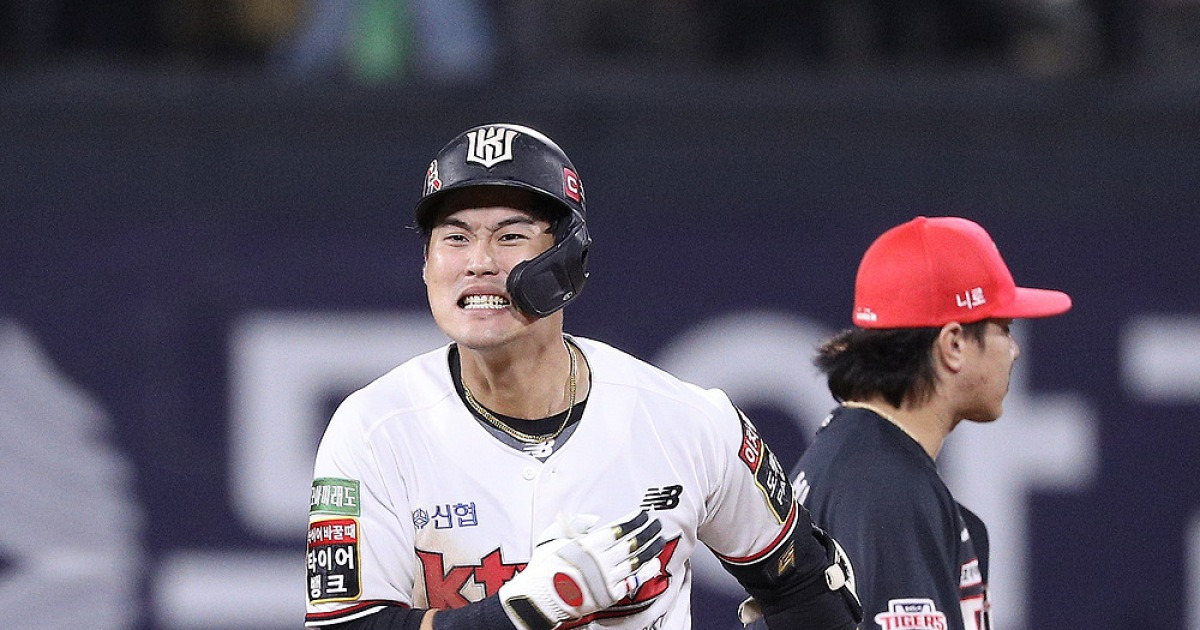 [WC1] '배정대 8회 3타점' KT, KIA에 6-2 승리..16일부터 키움과 준PO