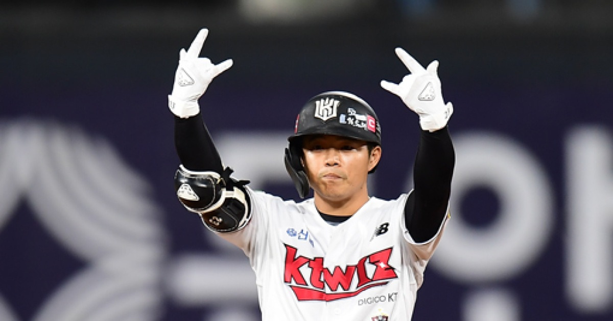 '2타점' 조용호 'WC 1차전 첫 타점의 주인공' [MK포토]