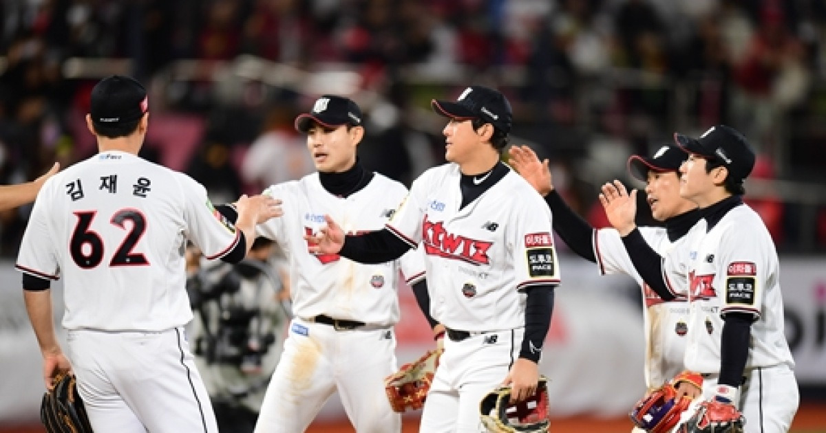 kt, WC 1차전서 KIA 잡고 준PO 진출..원 모어 매직! [WC]